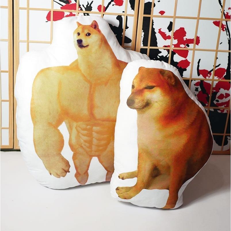 《CHEEMS & DOGE Meme》紓壓抱枕｜Cheems & Doge Meme Throw Pillow｜搞笑Meme表情包 神煩狗柴 ...
